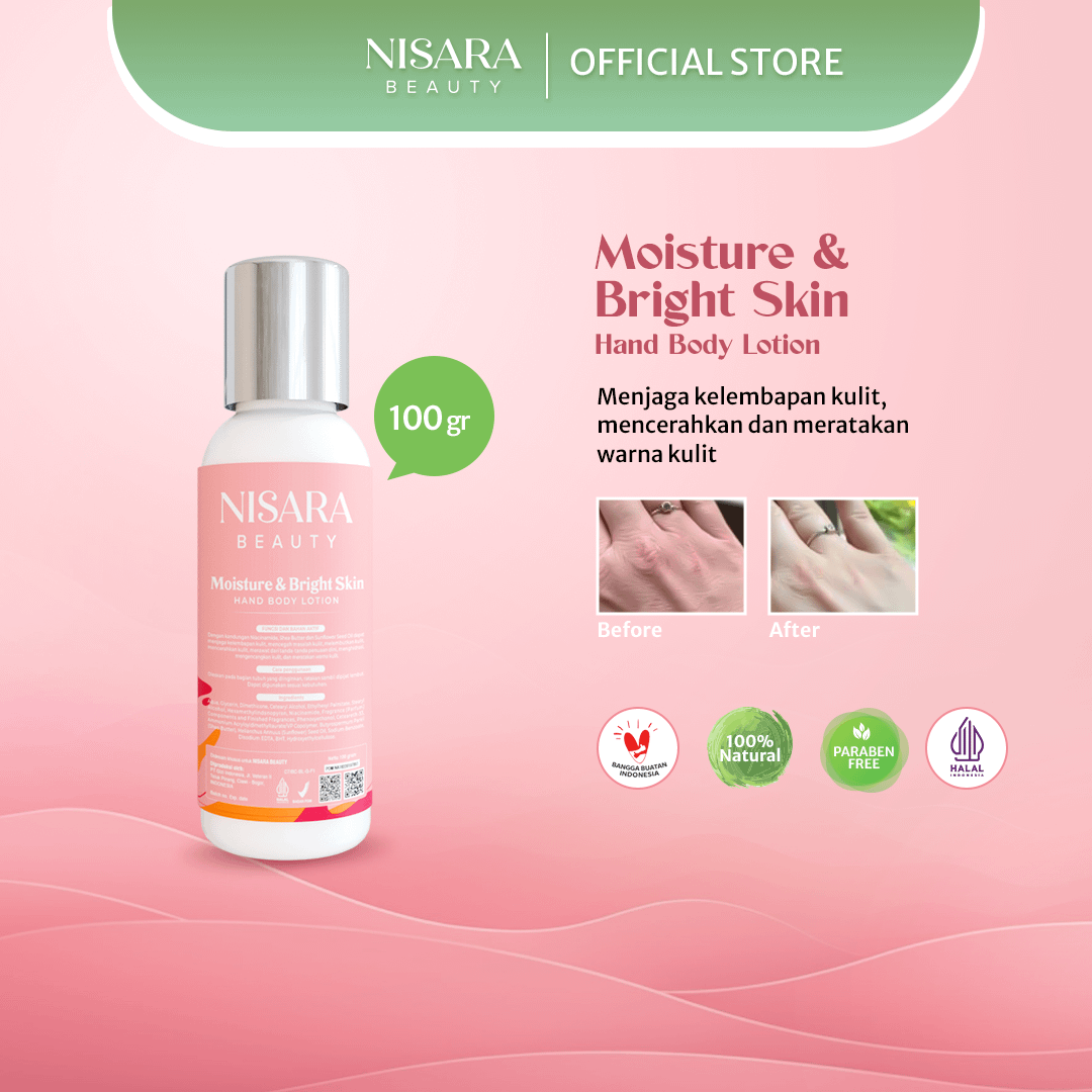 Moisture & Bright Skin Hand Body Lotion - Nisara Beauty